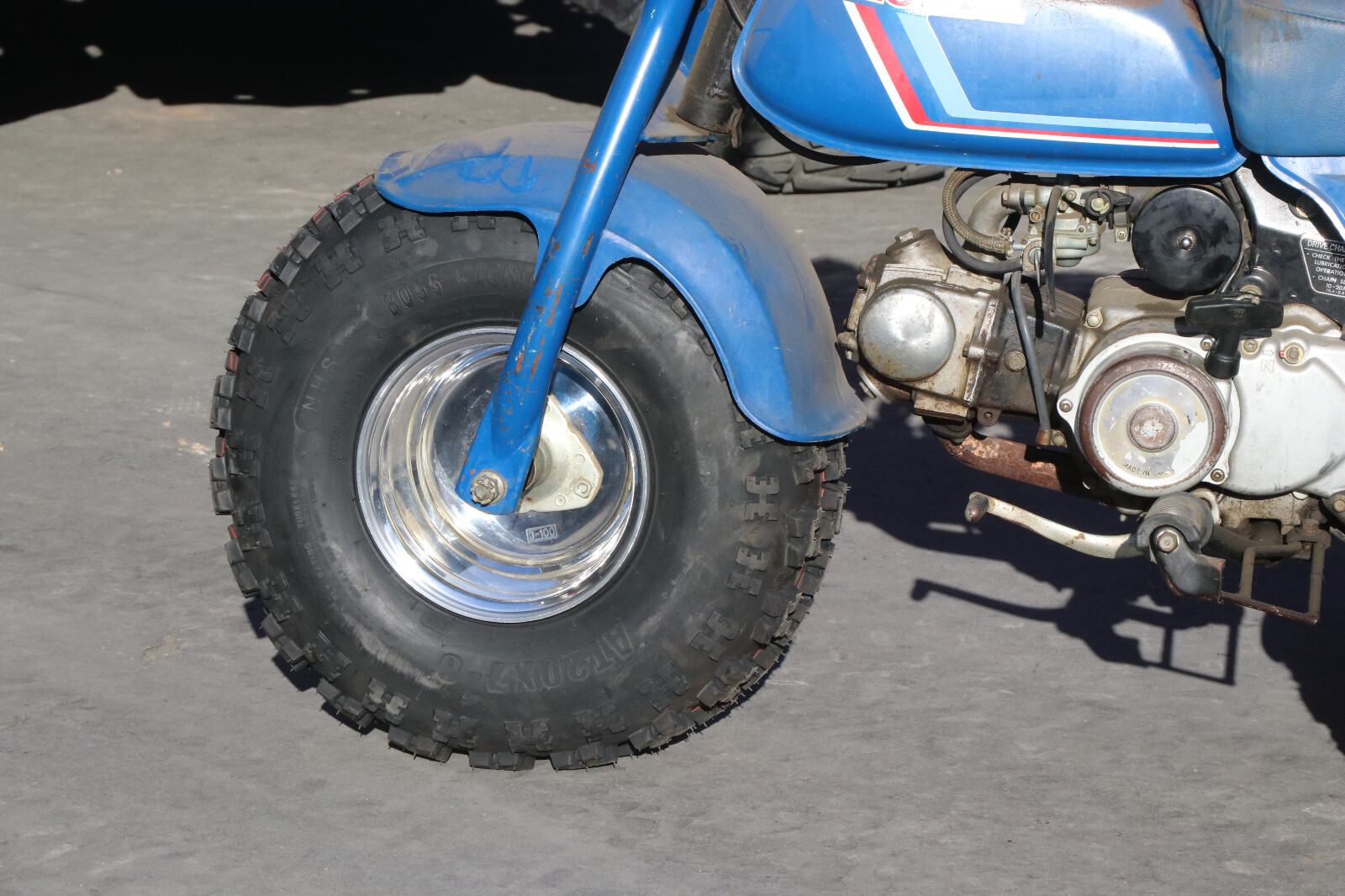 Honda ATC 70 Wheel and Tire Combo 18x10-8 20x7-8 over size boss racing ...