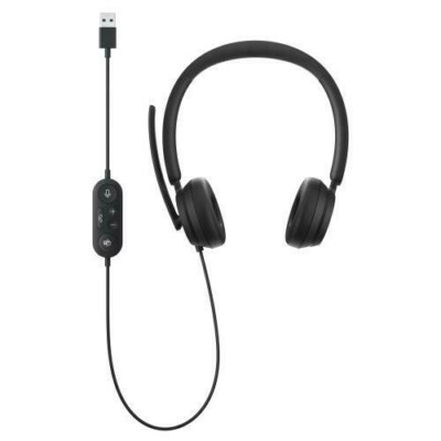 NEW Microsoft 8JN-00001 Modern USB Headset - Stereo Wired On-ear ...