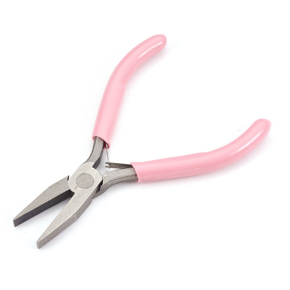 Multi-Purpose Carbon Steel Jewelry Pliers Pink Handle Strong Beading ...