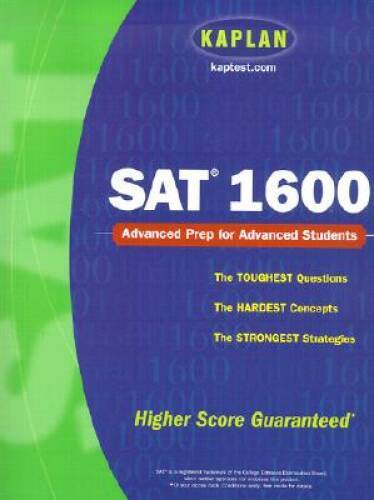 Sat 1600 - Paperback By Kaplan - GOOD 9780743244398| eBay