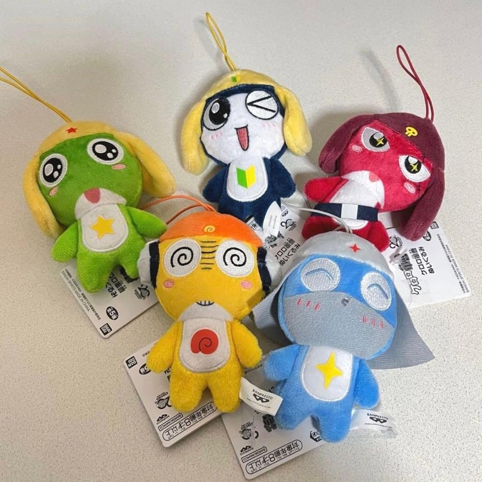 Keroro Gunso Plush Mascot Complete Set 5 Pcs Authentic Brand New ...