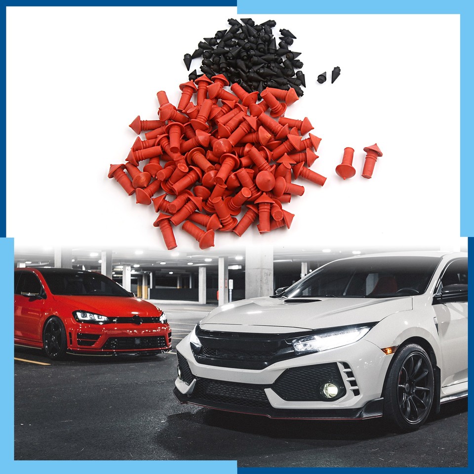 Universal Pack(170) Mushroom Shaped Tire Repair Insert Plugs Red Black ...
