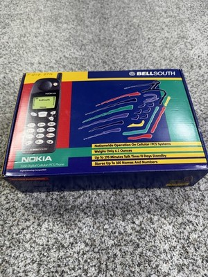 Vintage Nokia 5160 Cell Phone BellSouth 1998 Boxed Complete Digital ...
