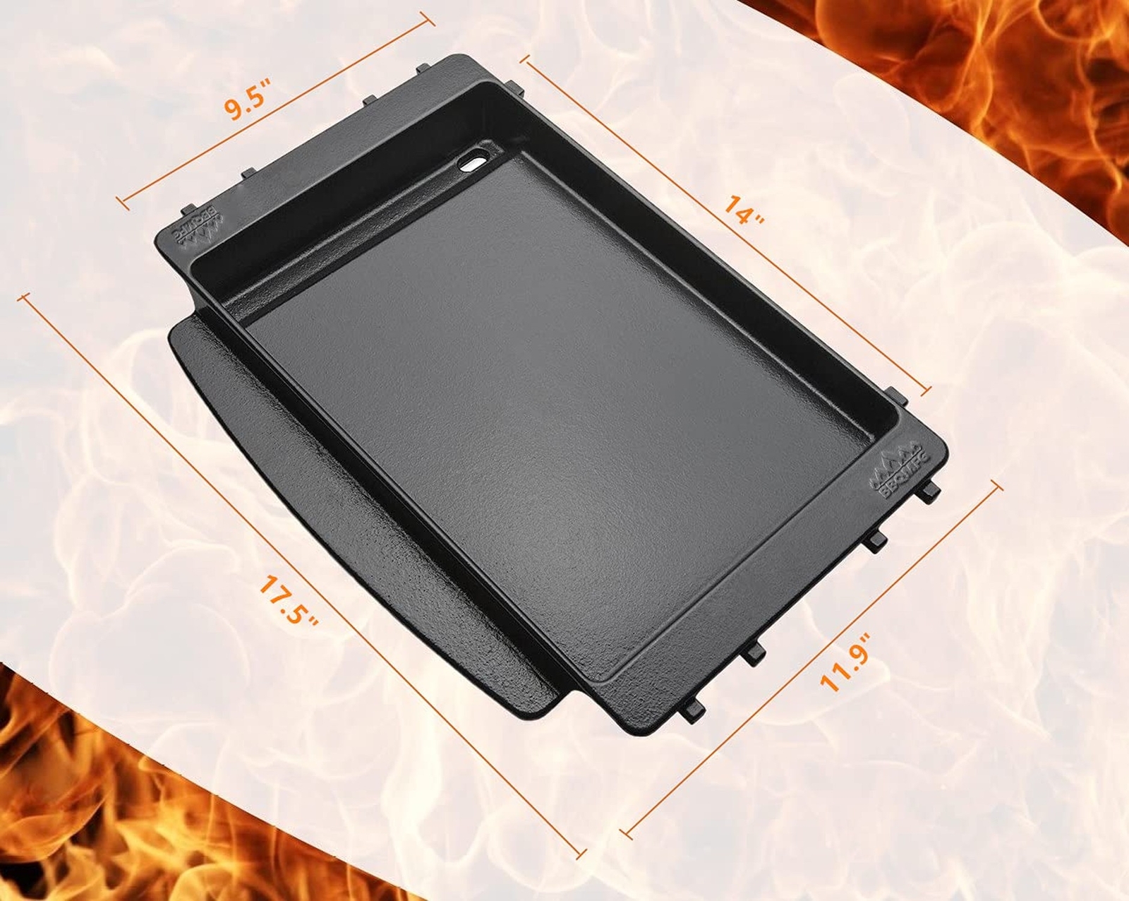 7658 Cast Iron Griddle Replacement part for Weber Spirit Griddle Insert ...