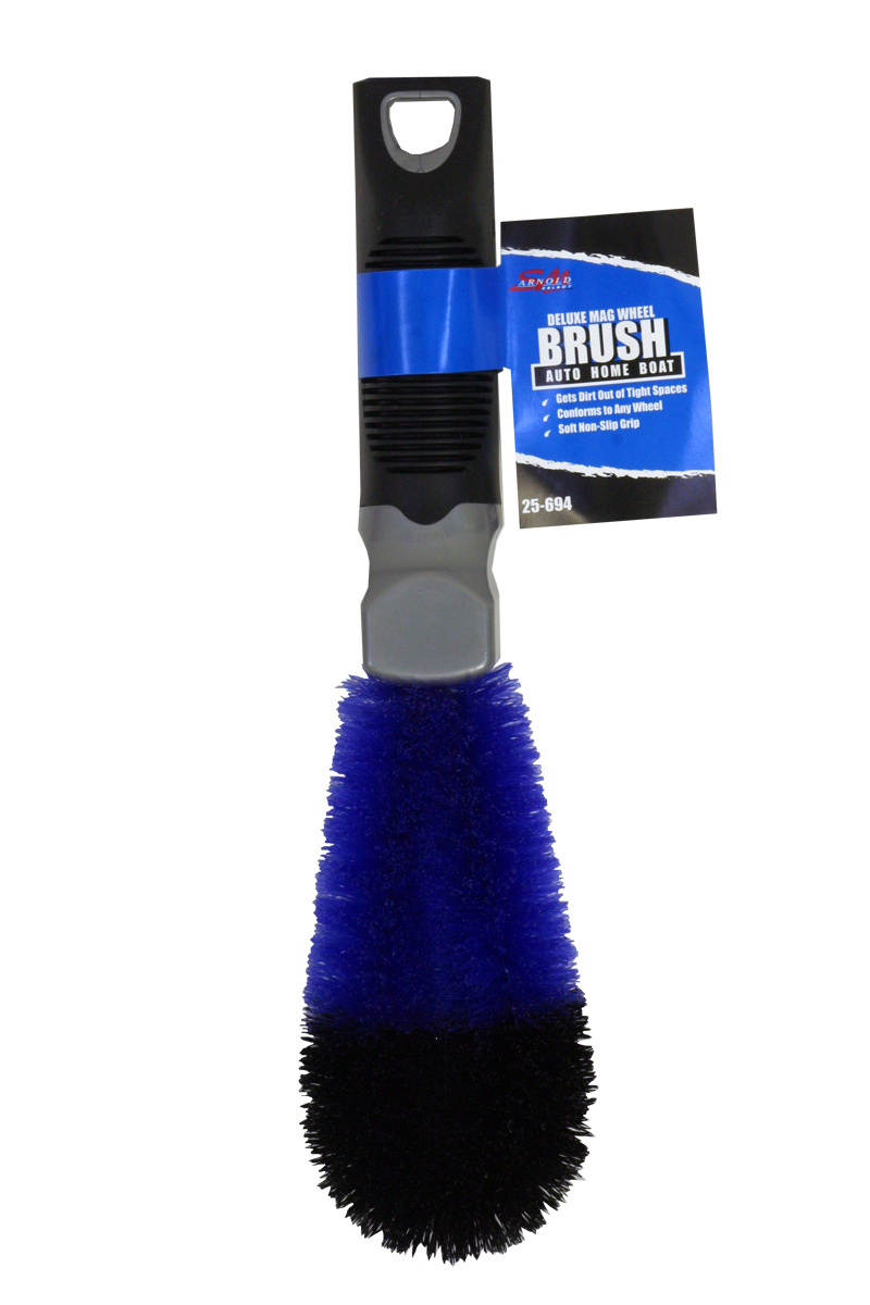 Single Wire Deluxe Mag Wheel Tire Rim Spoke Brush Non-Slip Cleaner ...