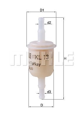 Mahle Fuel Filter KL13OF fits BMW 5 Series E12 518 520 520/6 525 528 | eBay