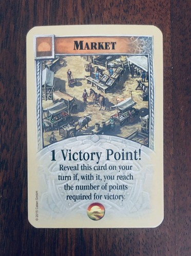 Catan ('Market' Development Card) Official Extra/Replacement Game Piece ...