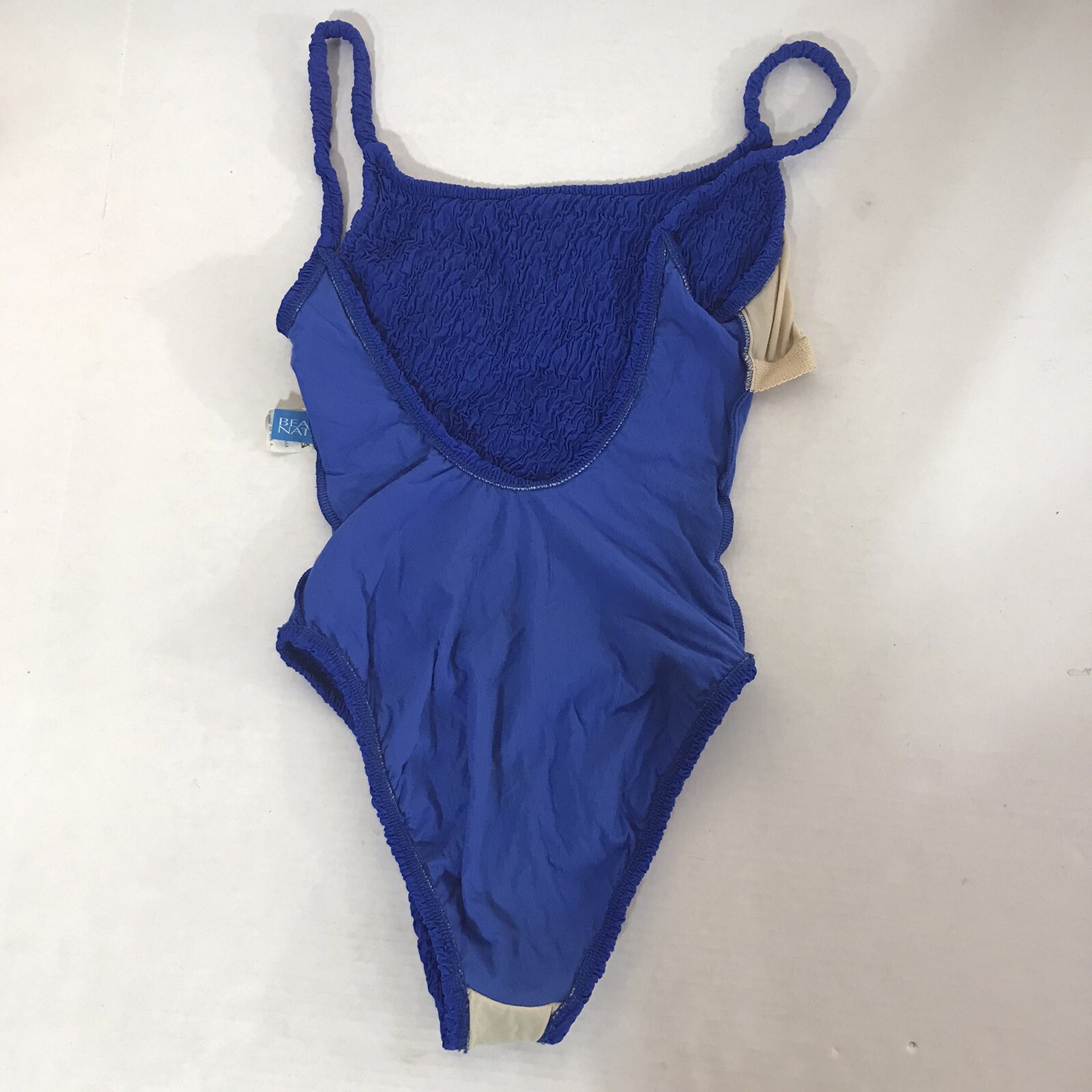 Vintage Beach Native USA Blue Full Piece Swimsuit Wom… - Gem