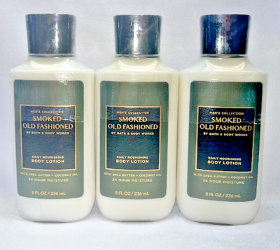 3 Smoked Old Fashioned Body Lotion Men's Collection Bath & Body Works 8 ...