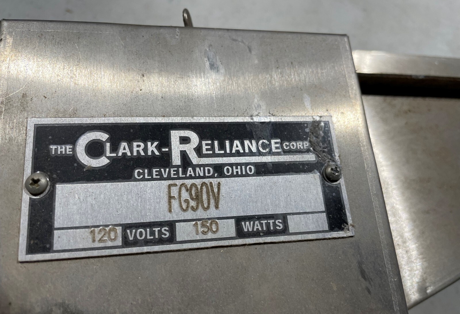 ASSEMBLY, BOILER SIGHT GLASS HOUSING; CLARK RELIANCE P/N FG90V, 120V ...