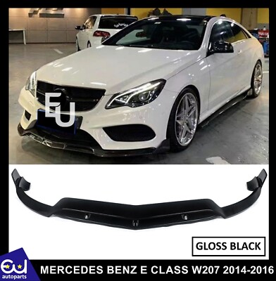 FRONT SPLITTER LIP FOR MERCEDES BENZ E W207 C207 AMG LINE 2014-2016 ...