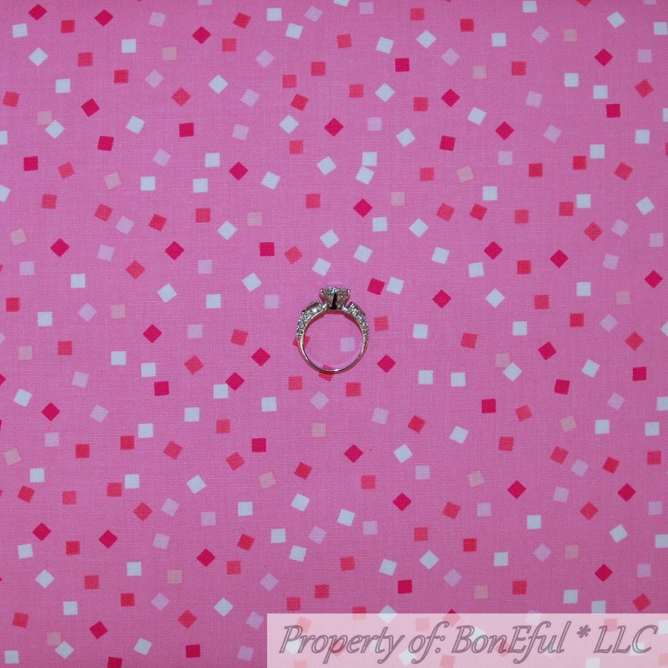 BonEful FABRIC FQ Cotton Quilt Pink Disney Ariel Princess Little ...