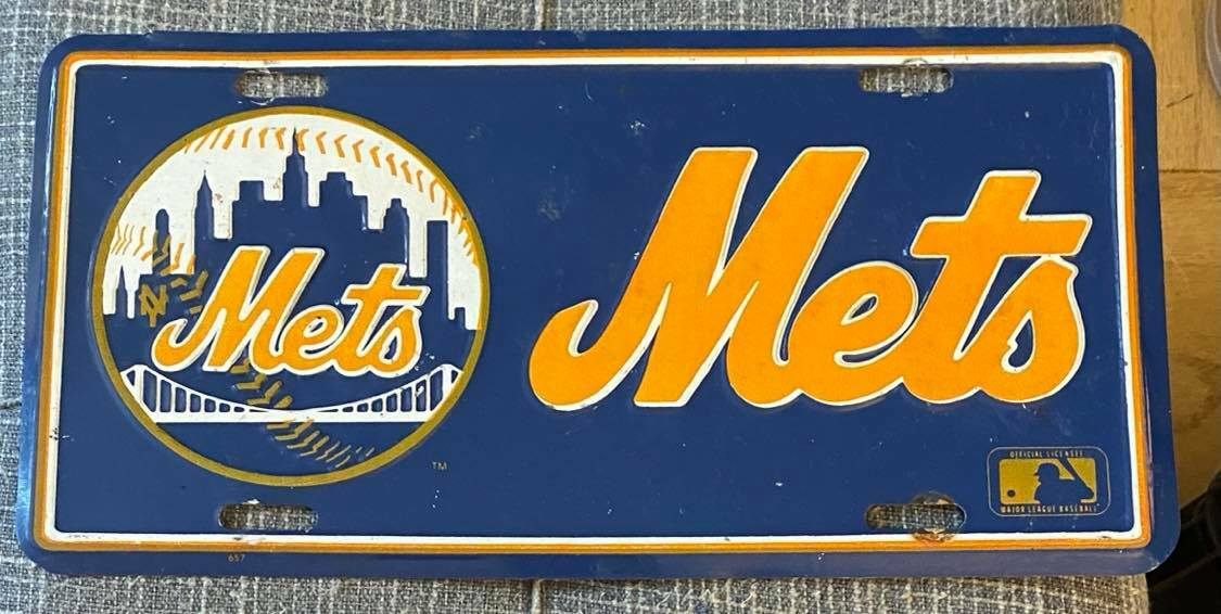 New York 1990's METS BASEBALL BOOSTER License Plate | eBay
