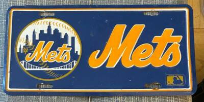 New York 1990's METS BASEBALL BOOSTER License Plate | eBay