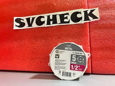 Commercial Electric 677639 white 4 in Round Box | eBay