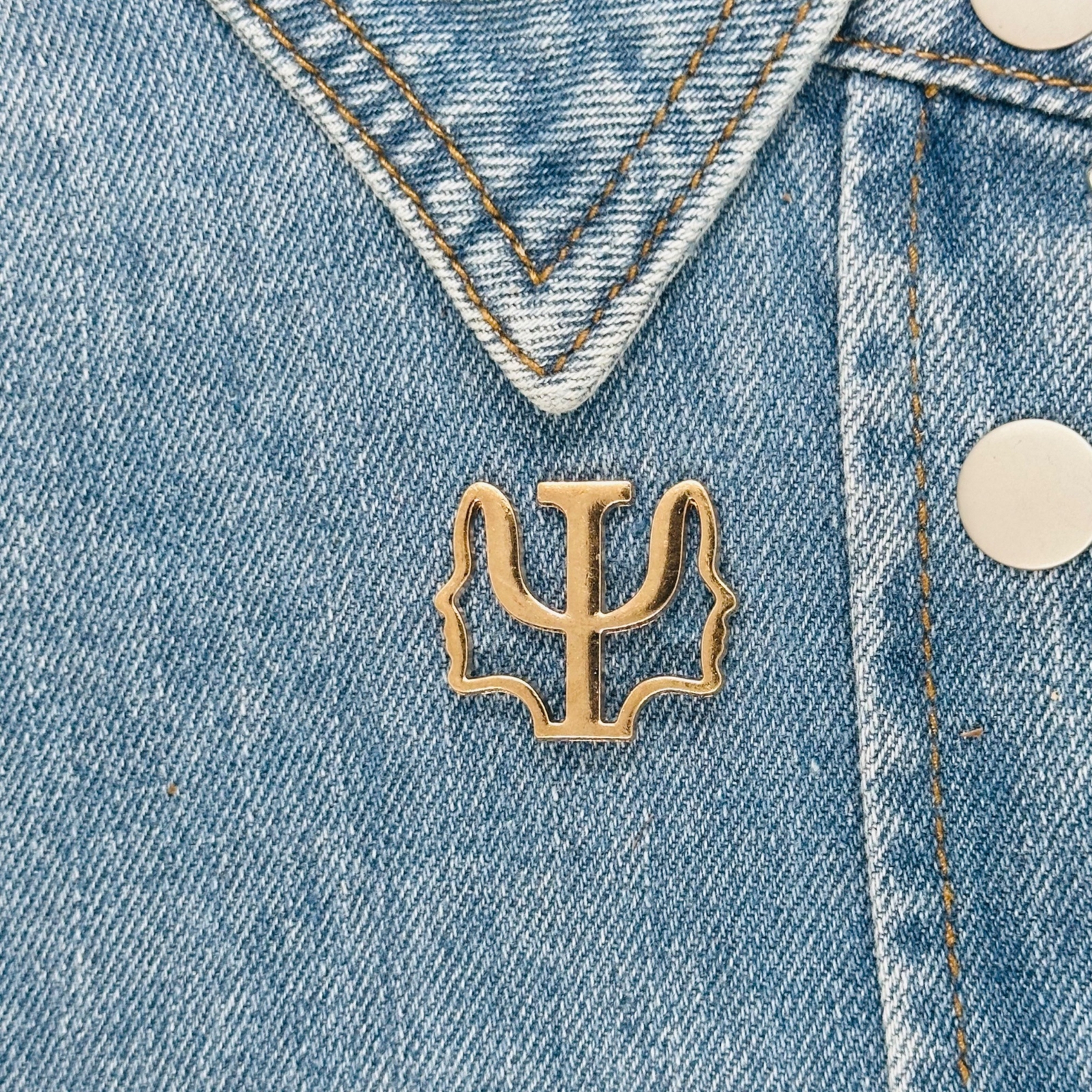 ⭐Psychology Psi Symbol Brooch Psychiatrist Pin Badge on Medical Doctor ...