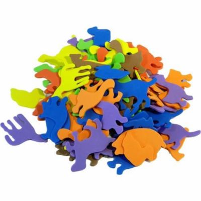 Foam Animal Shapes Cut Out Collage Pieces for Children Easy to Decorate ...