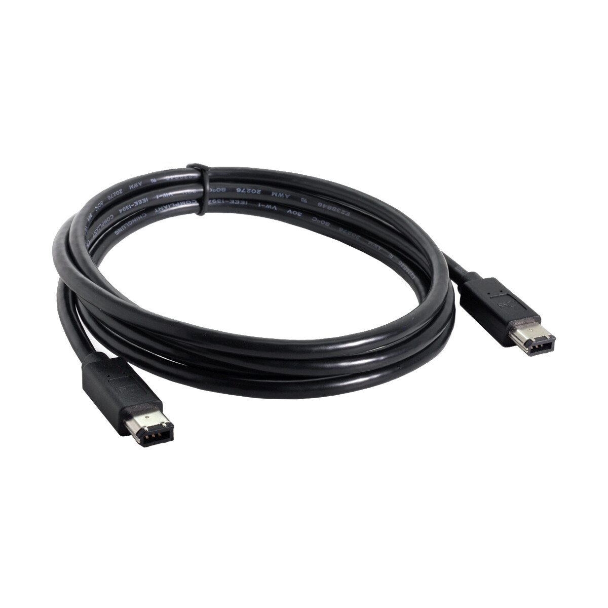 IEEE 1394 1.8m Black 6 PIN to 6PIN FireWire 400 - FireWire 400 6-6 ...