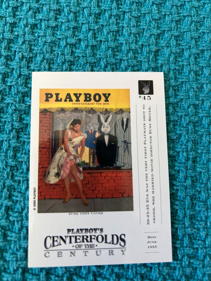 Playboy Eve Meyer Centerfolds of the Century card #45 Miss June 1955 ...