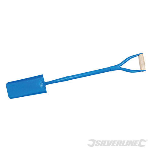 Silverline Drainage Spade Pipe Cable Post Hole Trench 1080mm Shovel ...