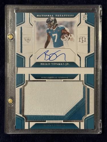 2024 Brian Thomas Jr National Treasures Rookie Jumbo Prime Signatures ...