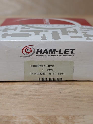 Ham-let Hamlet Swagelok H6800SSL1/4CST 3-way Stainless Steel Ball Valve ...