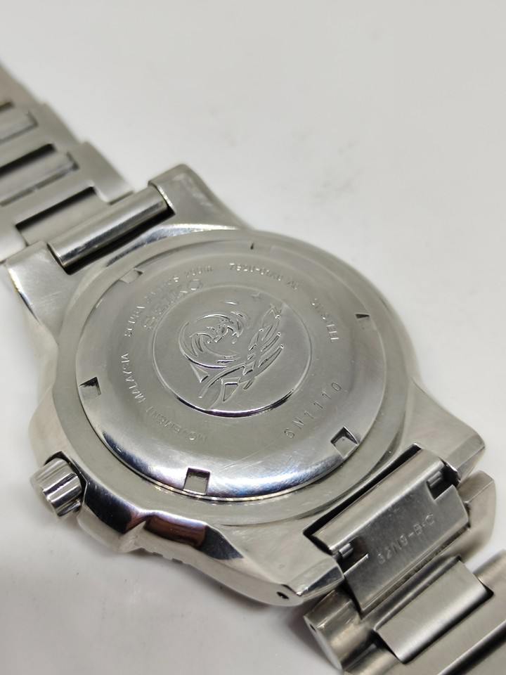 PRE OWNED RARE SEIKO DIVER ORANGE KNIGHT 7s26-01X0 SKXA61 AUTO MENS ...