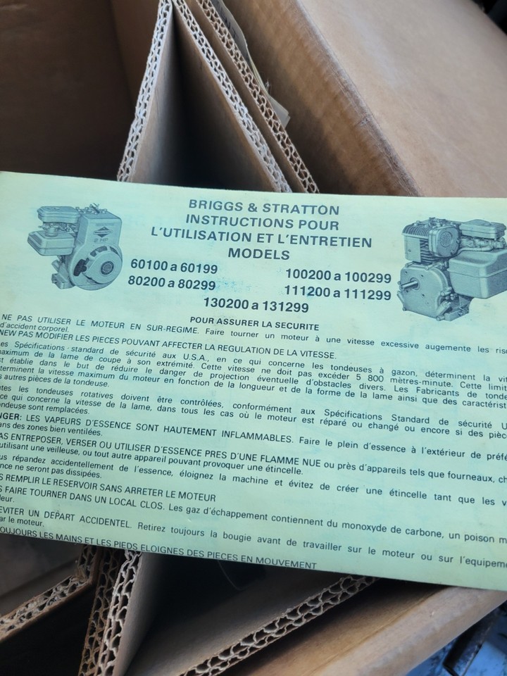 NOS Briggs And Stratton 2hp Engine. Model # 60102. Open Box. Go Kart ...