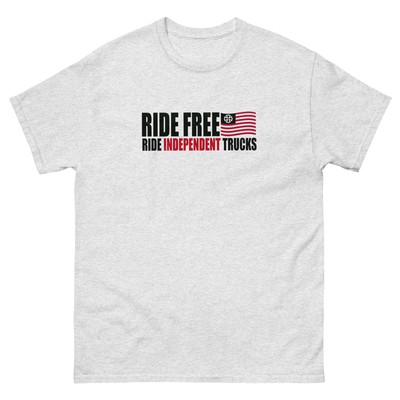 RIDE FREE RIDE INDEPENDENT TRUCKS AMERICAN FLAG SKATE T SHIRT DESIGN | eBay
