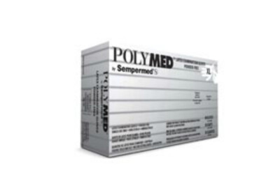 Polymed Latex Gloves- X-LARGE 900/case Powder-Free, Micro-rough ...