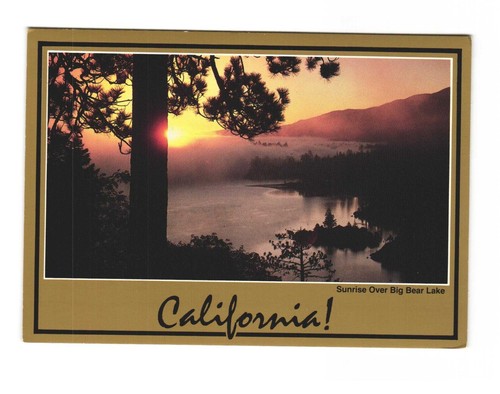 California Sunrise Over Big Bear Lake Postcard Unposted | eBay