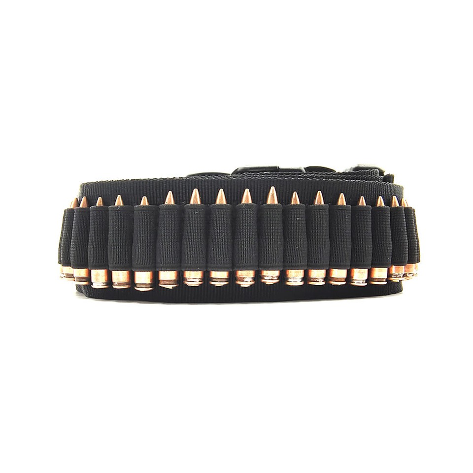 100 Round Rifle Bullet Cartridge Belt Shell Holder For .22LR .223 5.56 ...
