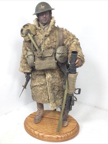 1/6 CUSTOM BRITISH WW1 ROYAL WARWICKSHIRE REGIMENT LEWIS GUNNER WEBLEY ...