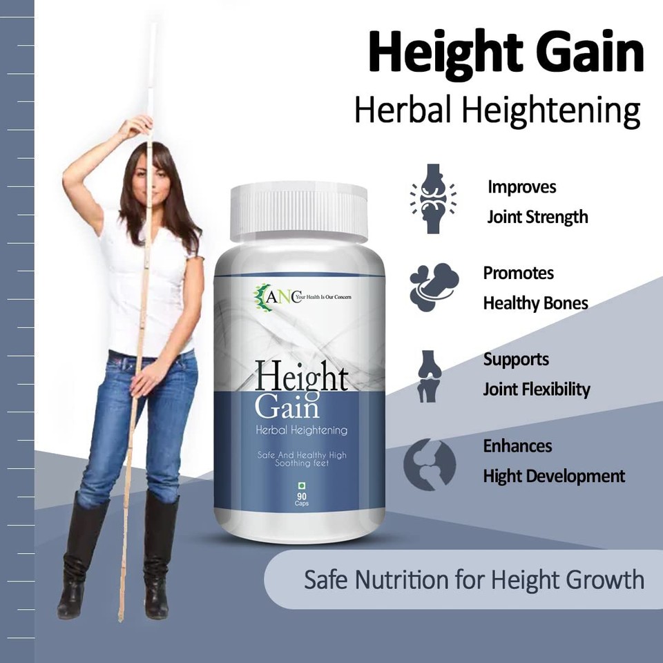 Ayurvedic Height Growth Capsules Grow Height Taller Supplement Pills | eBay
