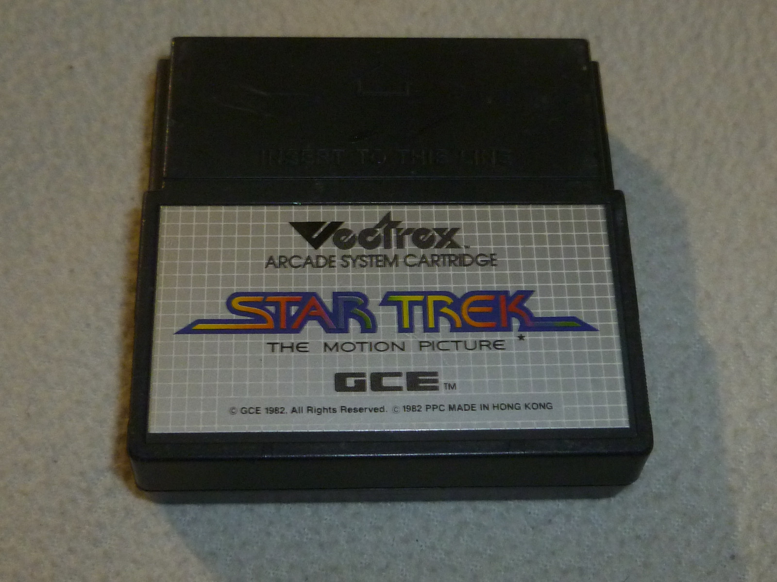 VECTREX ARCADE GAME CARTRIDGE STAR TREK THE MOTION PICTURE GCE VINTAGE ...
