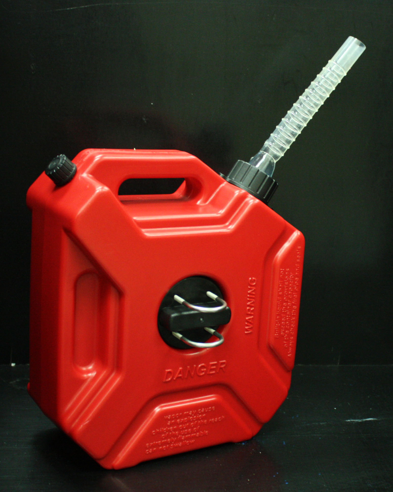 5 Liter Gas Can Fuel Container Motorcycle Gasoline Refill Tank W/Mount ...