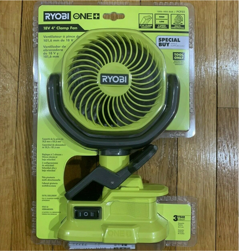 RYOBI ONE+ 18V Cordless 4 in. Clamp Fan | eBay