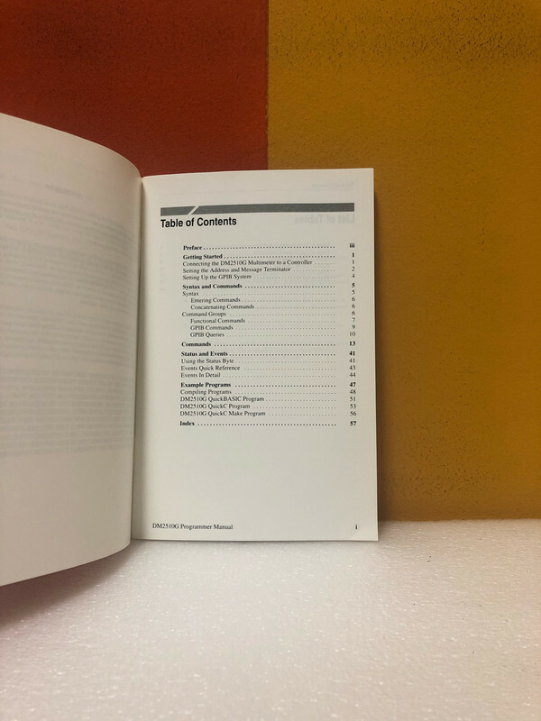 Tektronix 070-8630-01 DM2510G Programmable Digital Multimeter ...