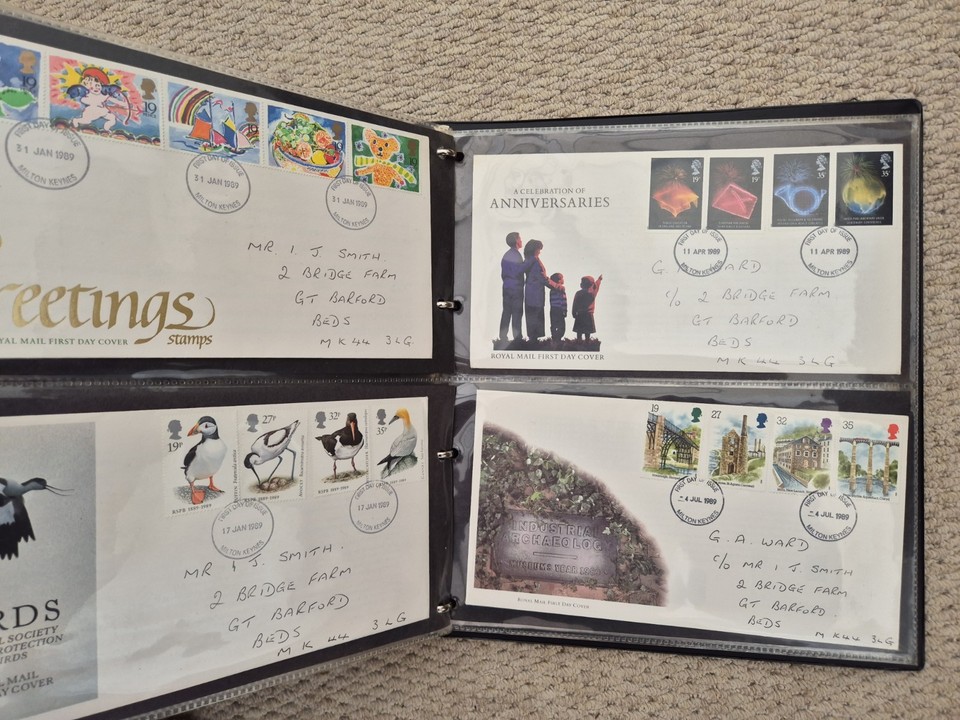 First Day Cover Album, Double Page | eBay UK