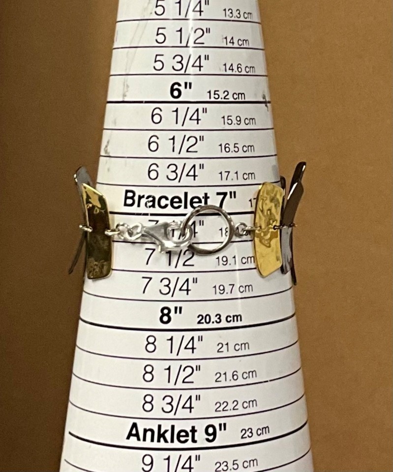 Vintage RLM Studio Sterling Silver Brass Tri-Tone Ziggurat Panel ...