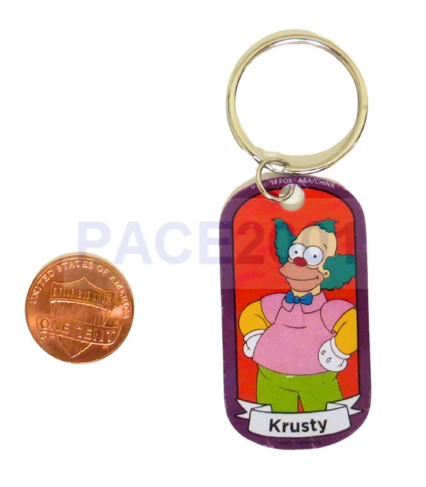 The Simpsons Metal Dog Tags Key Ring (Choose your Character, Disc on ...