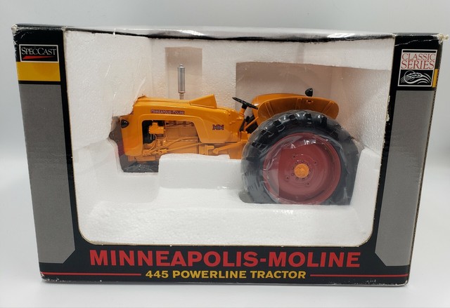 Minneapolis Moline 445 Powerline Tractor SpecCast 1/16 Toy Model ...