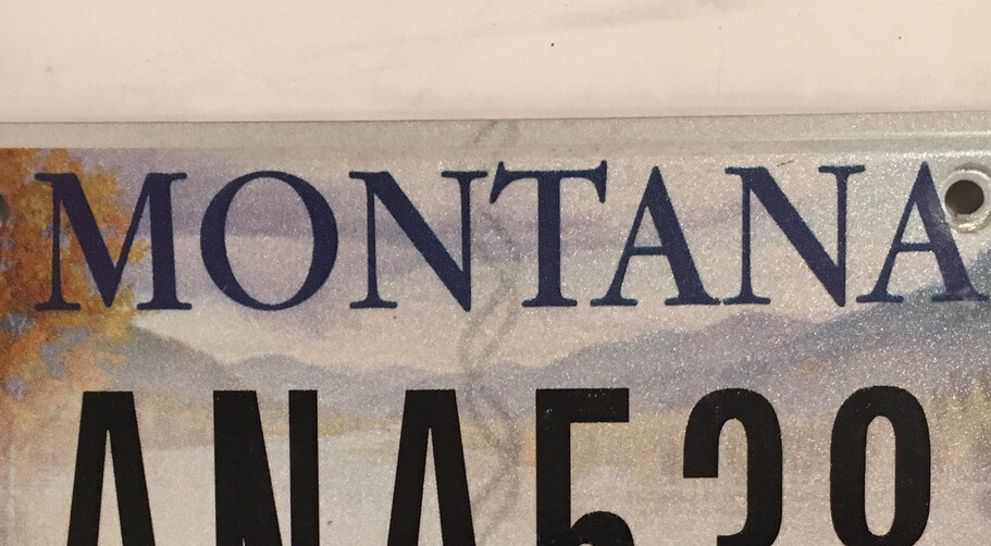 WILDLIFE RIVER OTTER license plate Bitterroot Yellowstone Roe Milk ...