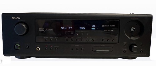 Denon AVR 487 Audio Video Surround Sound Receiver Black AM FM Works No ...