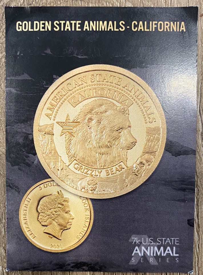 7k NGC 2021 Cook Islands PF 70 California Grizzly Bear Gold Coin $5 | eBay