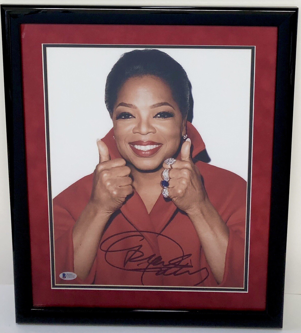 Oprah Winfrey Signed Autographed Framed Photo 15x19 Beckett ...