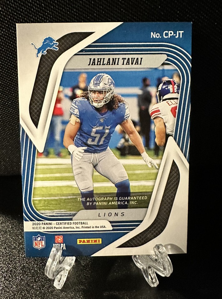 2020 Certified JAHLANI TAVAI #/149 Rookie Auto Silver Potential🔥Lions ...