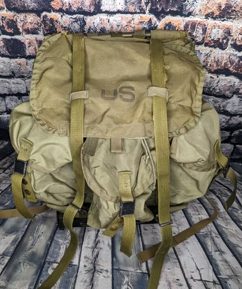 Vintage 80s US Military Field Pack Combat Backpack LC-1 Alice Army Ruck ...