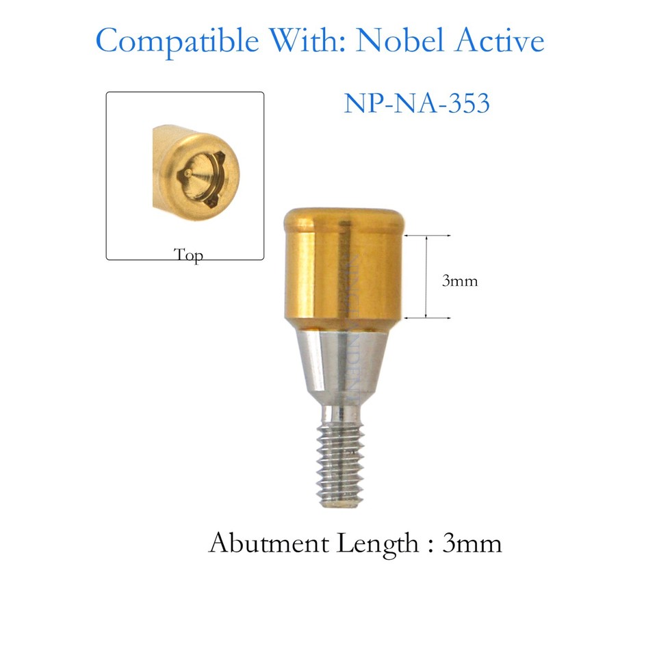 For Nobel Active RP/NP Dental Inserts Caps Implant Abutment Screwdriver ...