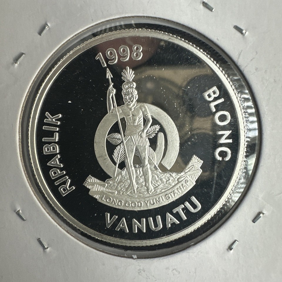 1998 SILVER PROOF VANUATU 50 VATU MILLENIUM 2000 COIN | eBay